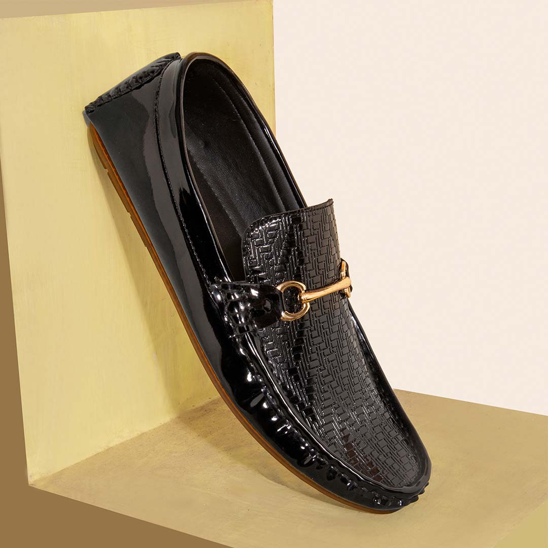 BLACK driving loafers FOR MEN